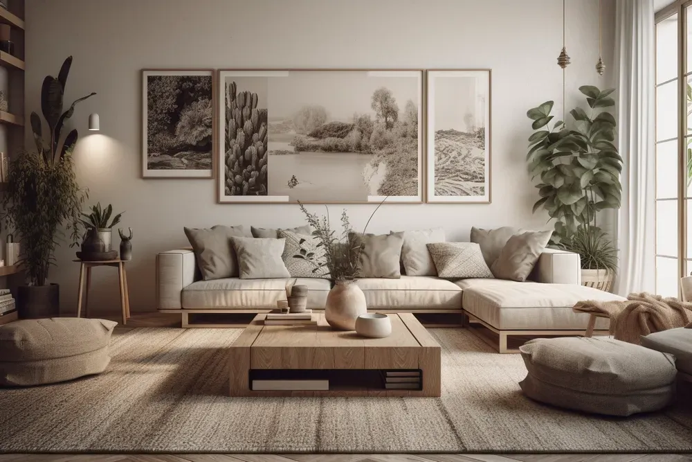 Modern Living Room Interior Design Ideas Midjourney Prompt | PromptBase