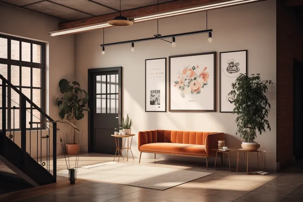 Contemporary Foyer Hall Design Ideas Midjourney Prompt | PromptBase