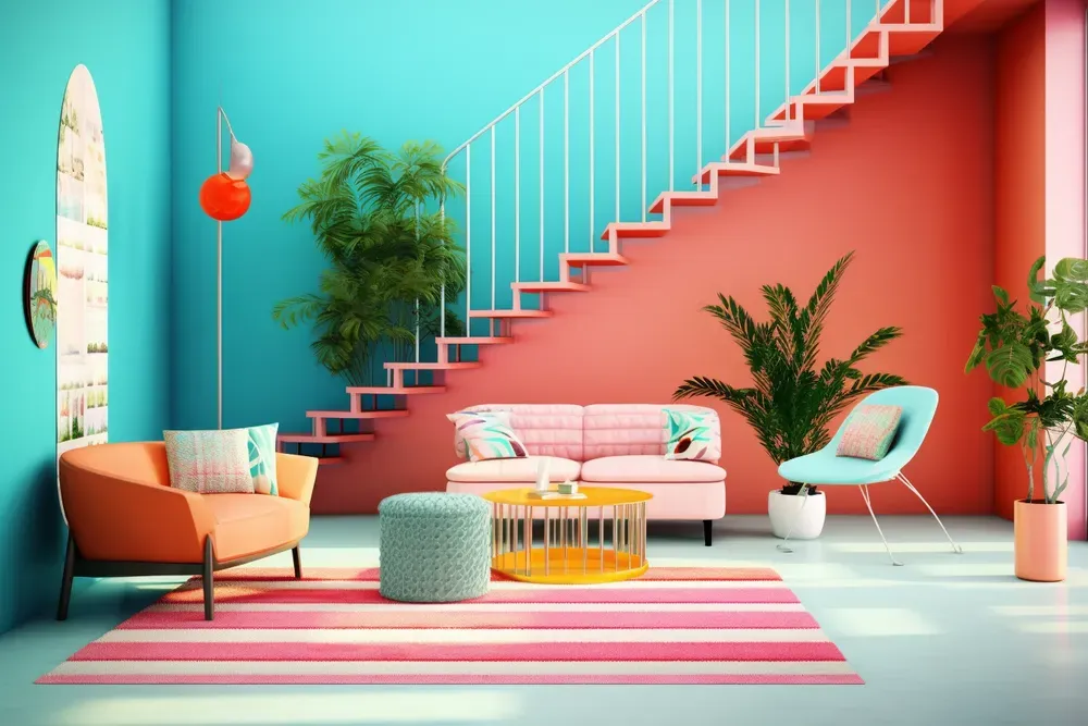 Contemporary Foyer Hall Design Ideas Midjourney Prompt | PromptBase
