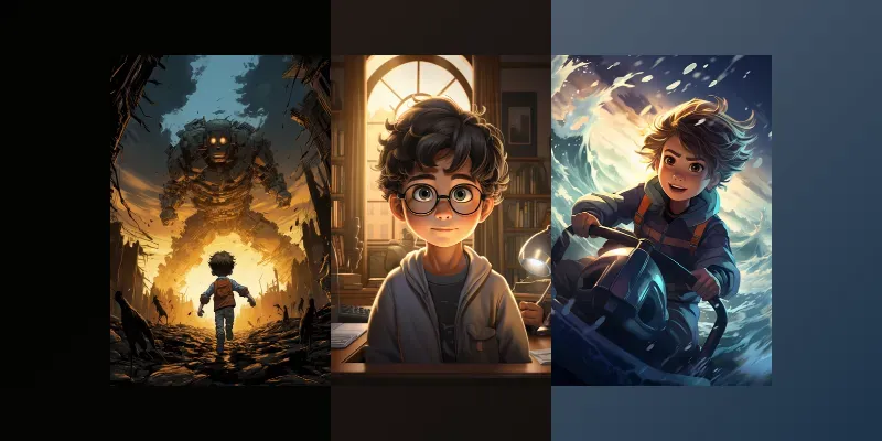 Dreamworks Style Kids Adventure Books Midjourney Prompt | PromptBase