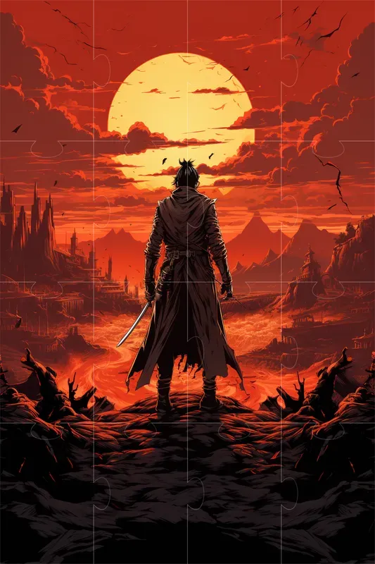 Shonen Anime Art Style Epic Illustrations Midjourney Prompt | PromptBase