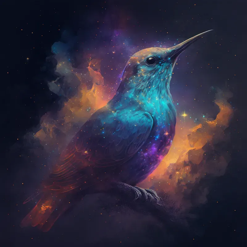 Celestial Creatures And Fantastical Beasts In The Skies Midjourney Prompt | PromptBase