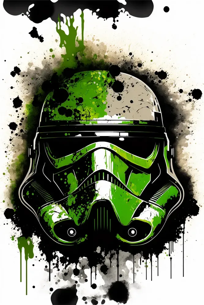 Star Wars Helmet Displate Style Posters Midjourney Prompt | PromptBase