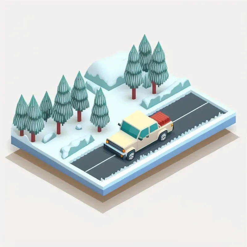 Stylized Isometric Transportation Illustrations Midjourney Prompt ...