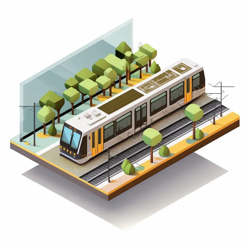 Stylized Isometric Transportation Illustrations Midjourney Prompt ...
