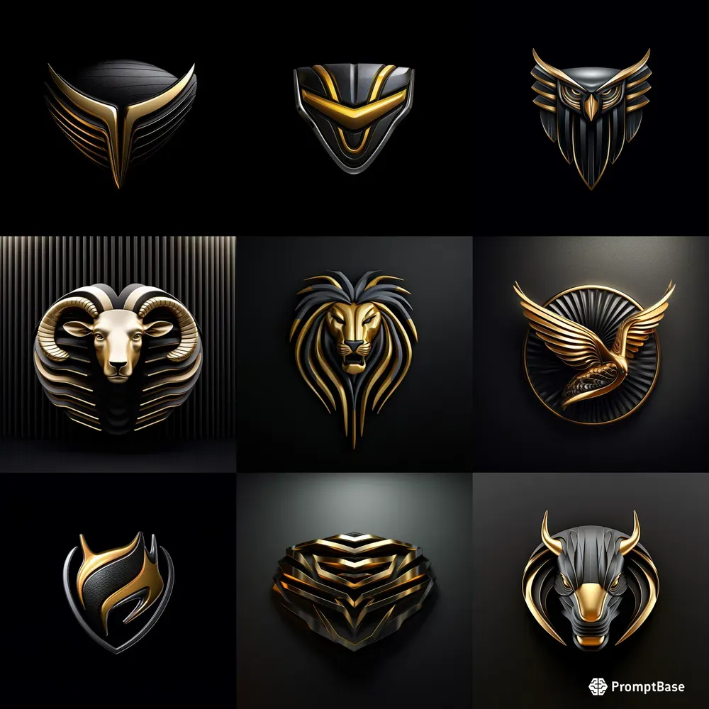 Animal-shaped Car Emblems Midjourney Prompt | PromptBase