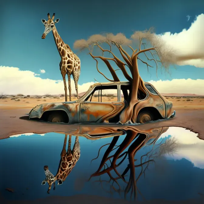 Salvador Dali Surrealist Dreamscapes Midjourney Prompt | PromptBase
