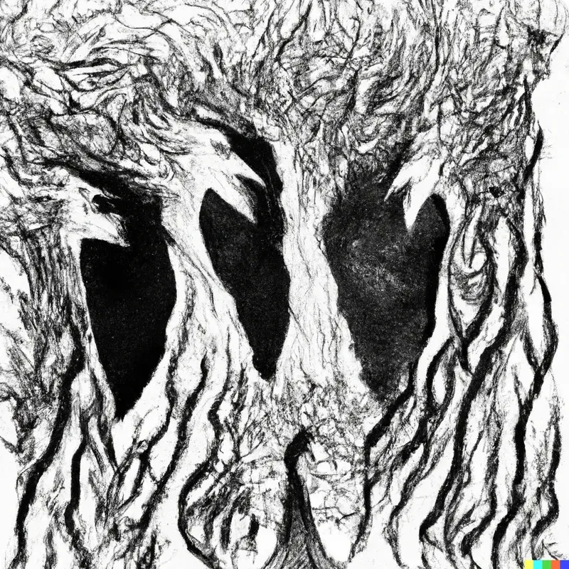 Bw Lyrical Drawings DALL·E Prompt | PromptBase