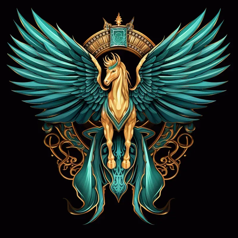 Luxury Fantasy Emblem Logos Midjourney Prompt | PromptBase