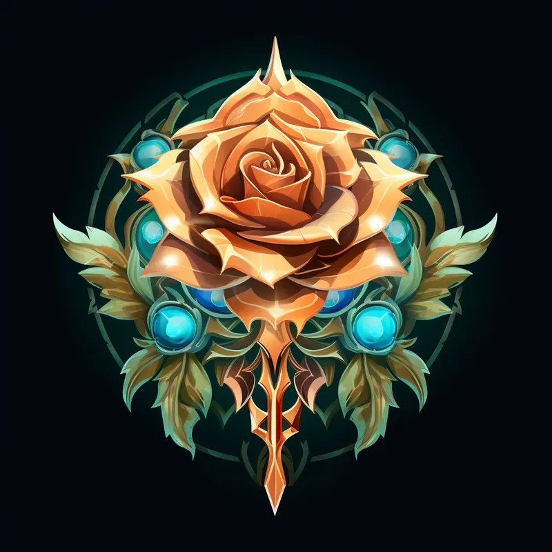 Luxury Fantasy Emblem Logos Midjourney Prompt | PromptBase