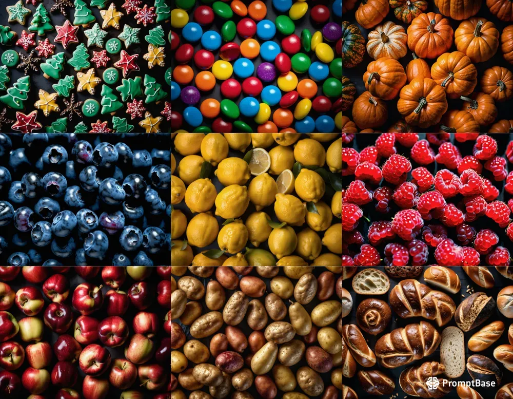 Photorealistic Food Patterns Stable Diffusion Prompt | PromptBase