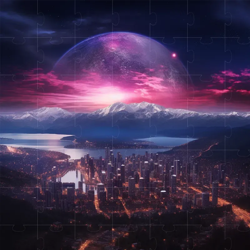 Custom Landscape Planets Midjourney Prompt | PromptBase