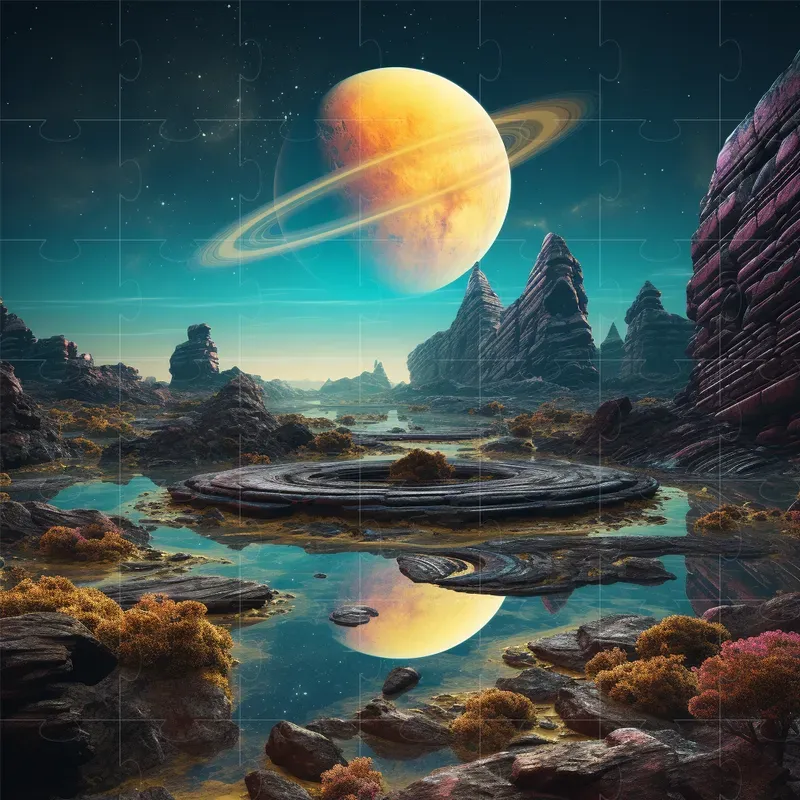 Custom Landscape Planets Midjourney Prompt | PromptBase