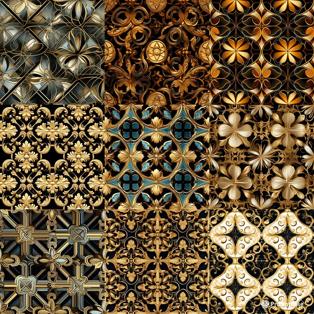 Seamless Luxury Patterns Midjourney Prompt | PromptBase