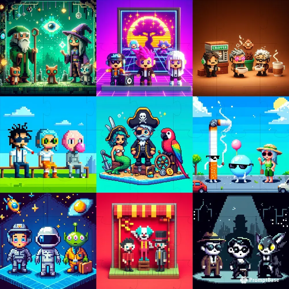 8 Bit NFT Pixelverses DALL·E Prompt | PromptBase