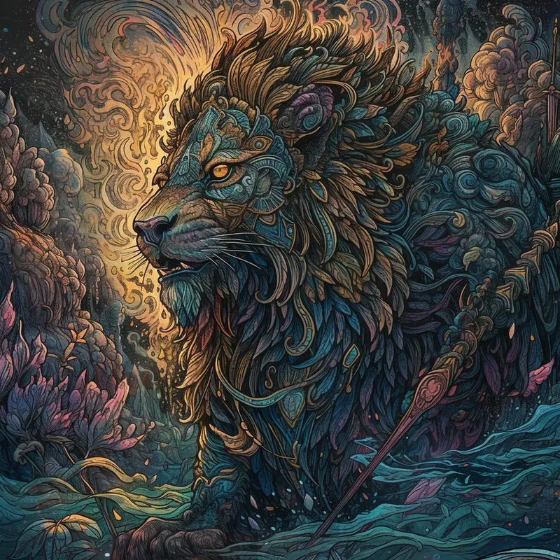 Harmonious Ethereal Ink Line Art Midjourney Prompt | PromptBase