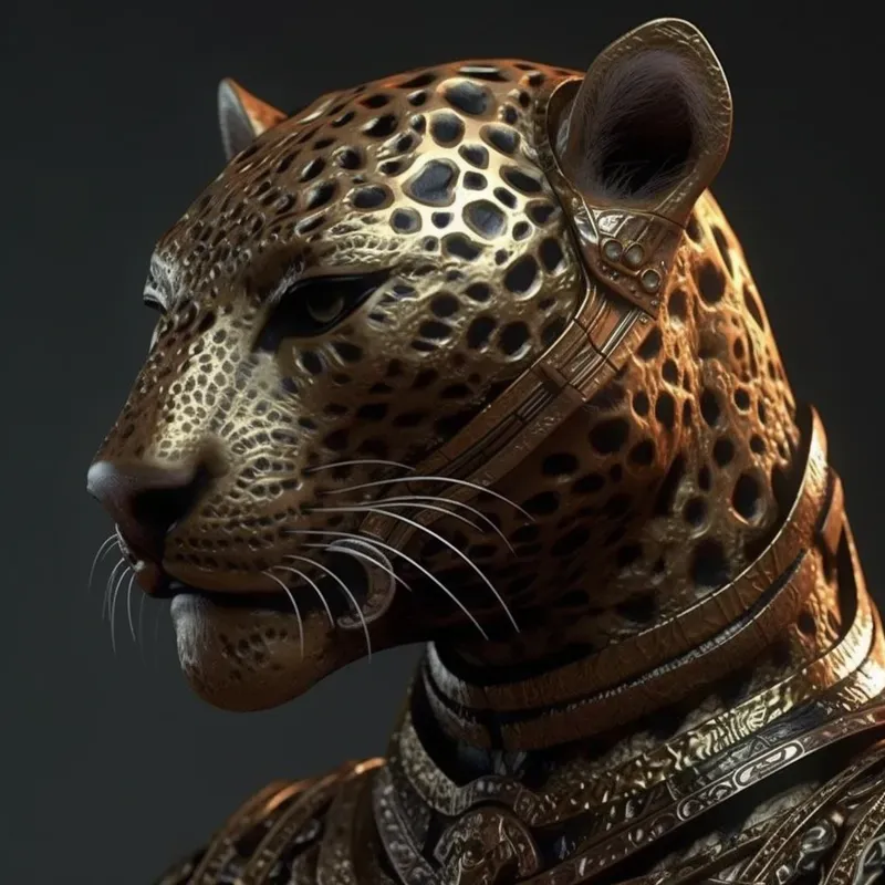 Armored Animal Portraits Realistic Midjourney Prompt | PromptBase