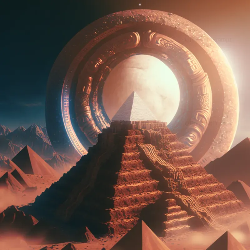 Fantasy Pyramid Art Midjourney Prompt | PromptBase