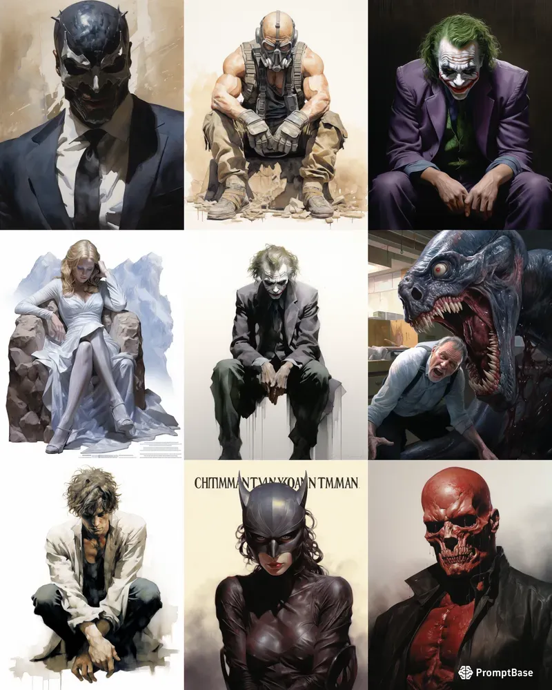 Villains Cinematic Frost Style Images Midjourney Prompt | PromptBase