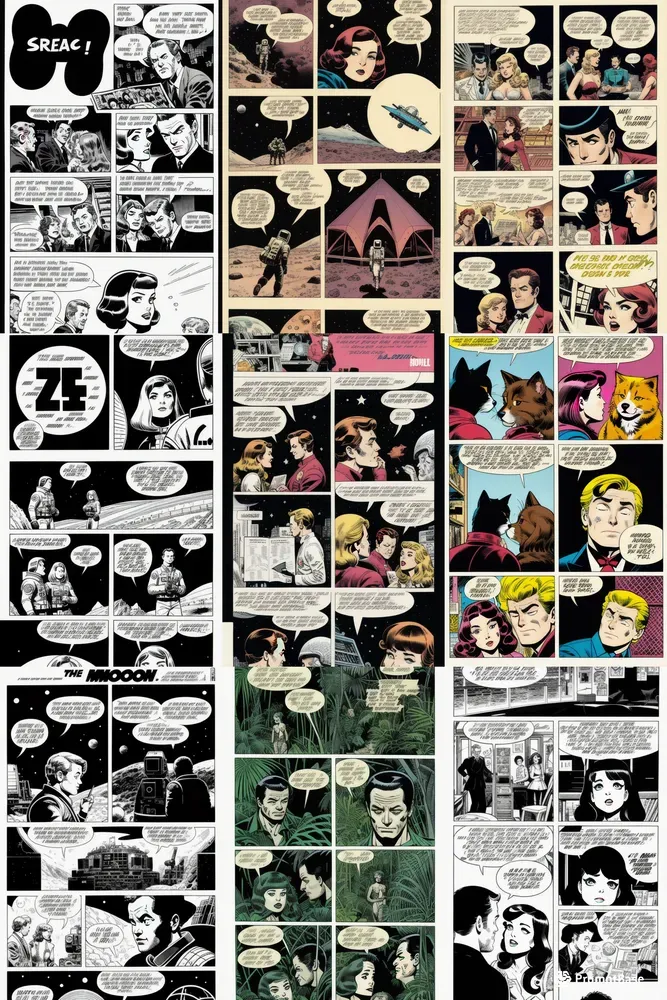 Comic Strips Stable Diffusion Prompt | PromptBase