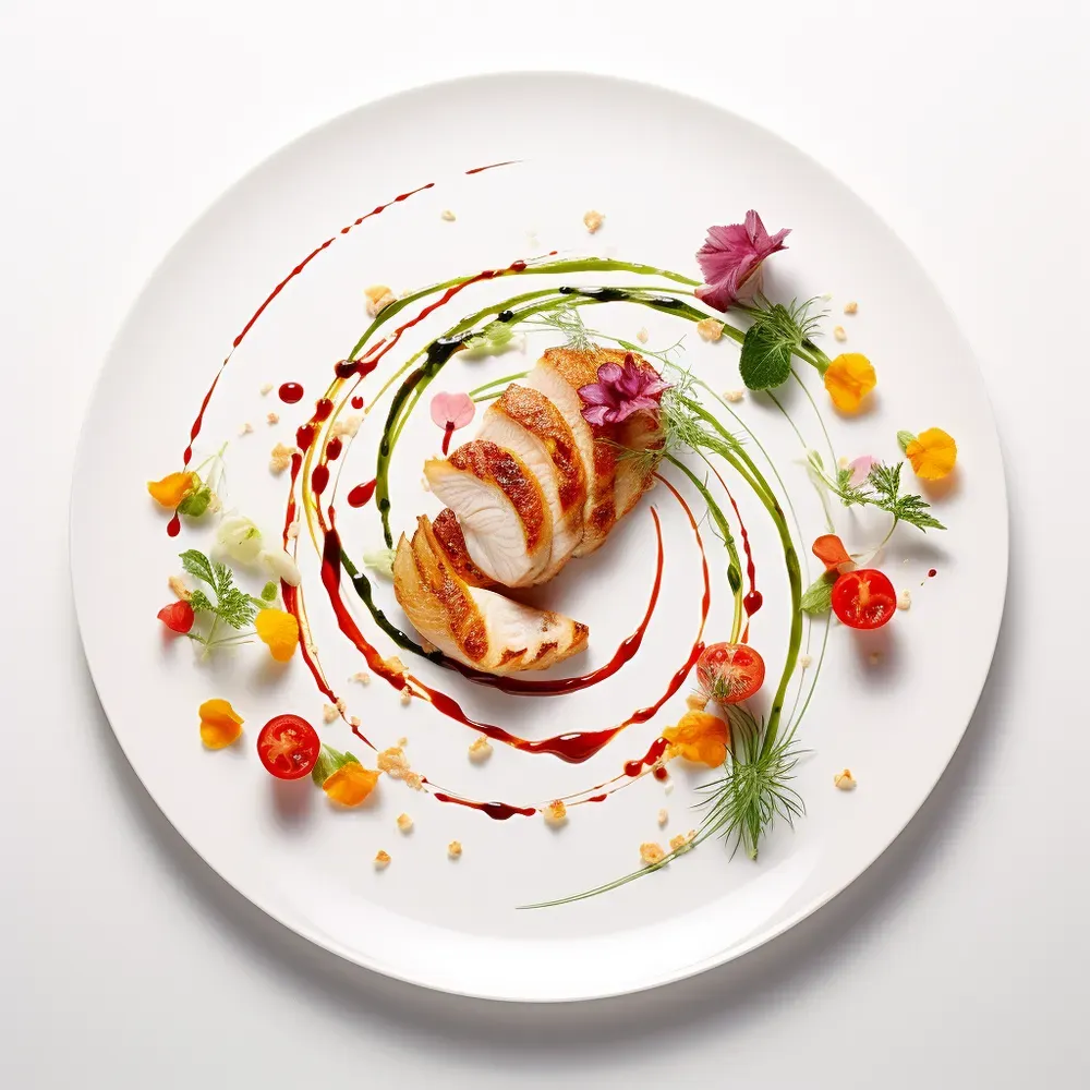 Masterchef Plate Garnish Ideas Midjourney Prompt | PromptBase