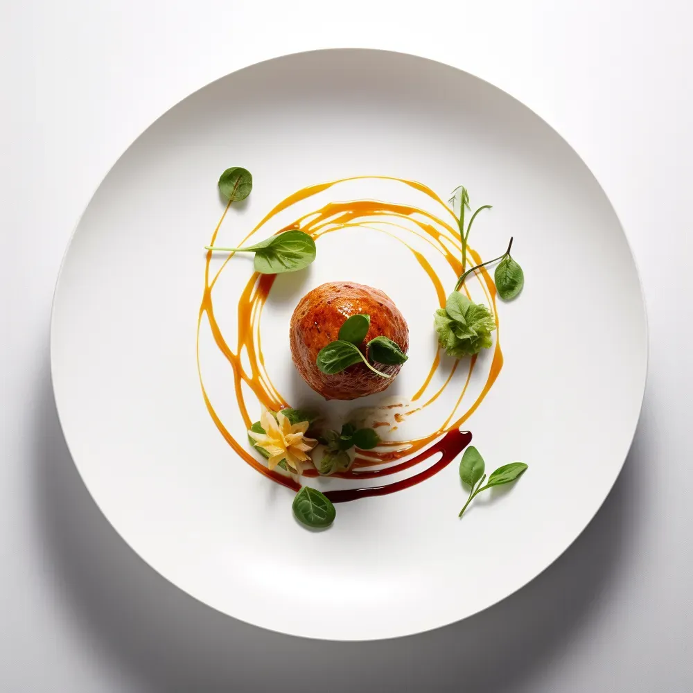 Masterchef Plate Garnish Ideas Midjourney Prompt | PromptBase