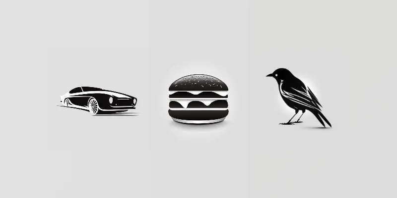 Simple Monochrome Logos Midjourney Prompt | PromptBase