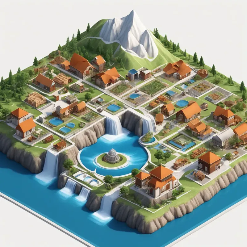 Realistic 3D Isometric Villages Stable Diffusion Prompt | PromptBase
