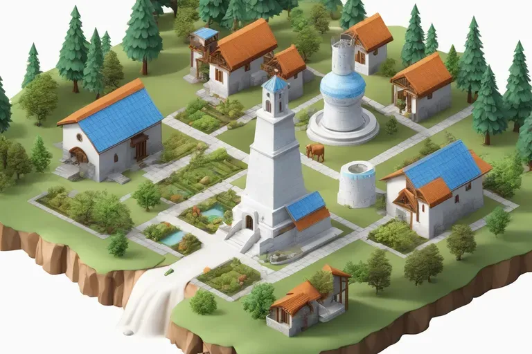 Realistic 3D Isometric Villages Stable Diffusion Prompt | PromptBase