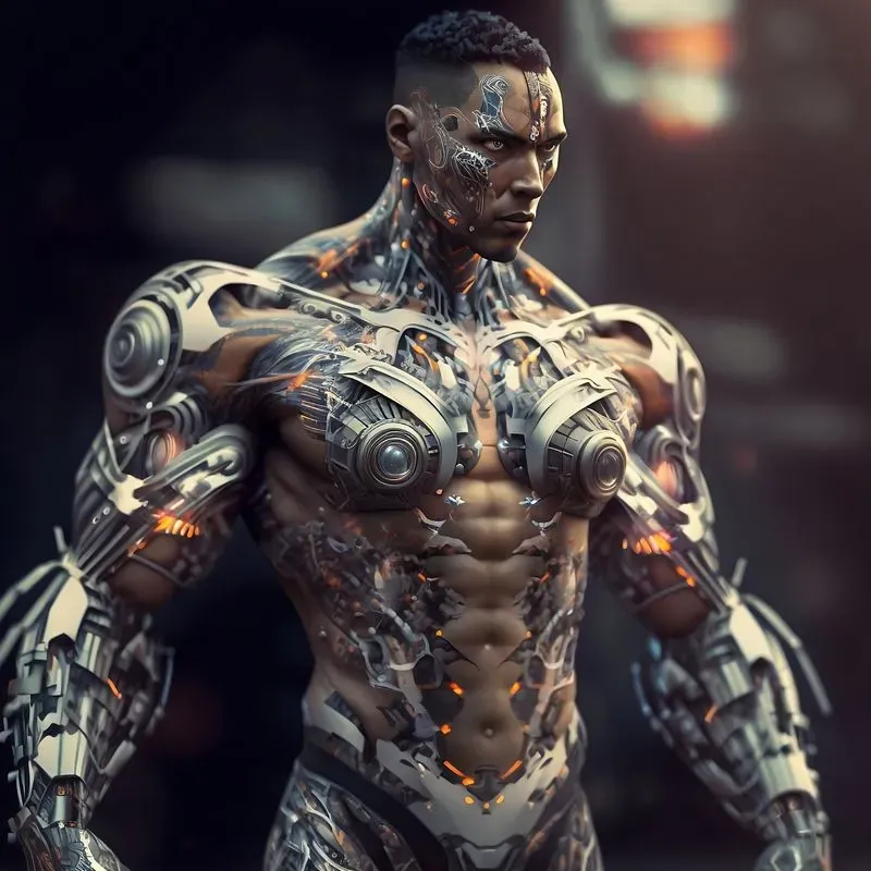 Futuristic Cyborg Avatars Midjourney Prompt | PromptBase