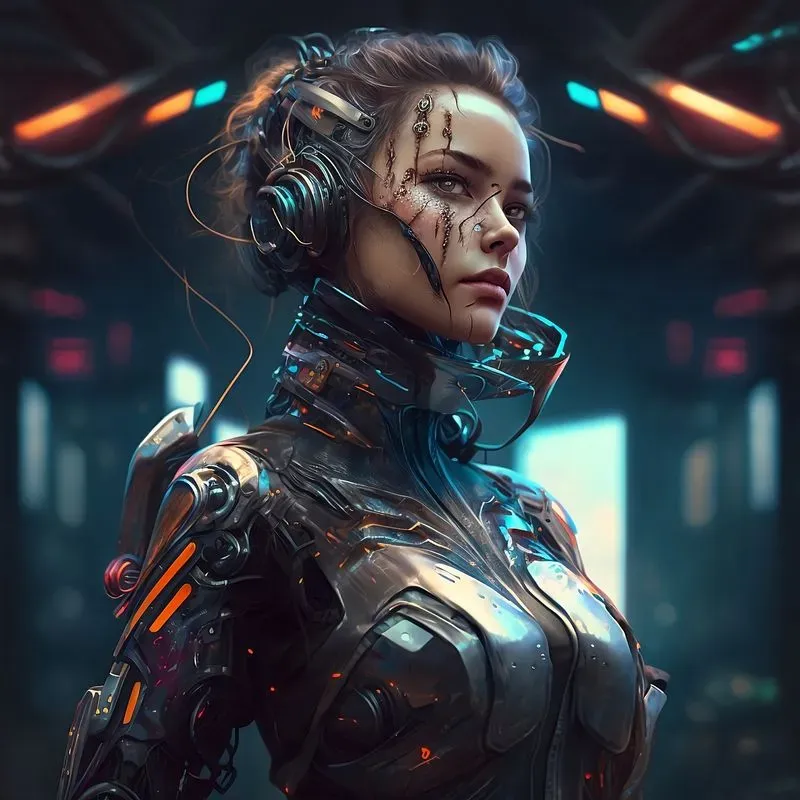Futuristic Cyborg Avatars Midjourney Prompt | PromptBase