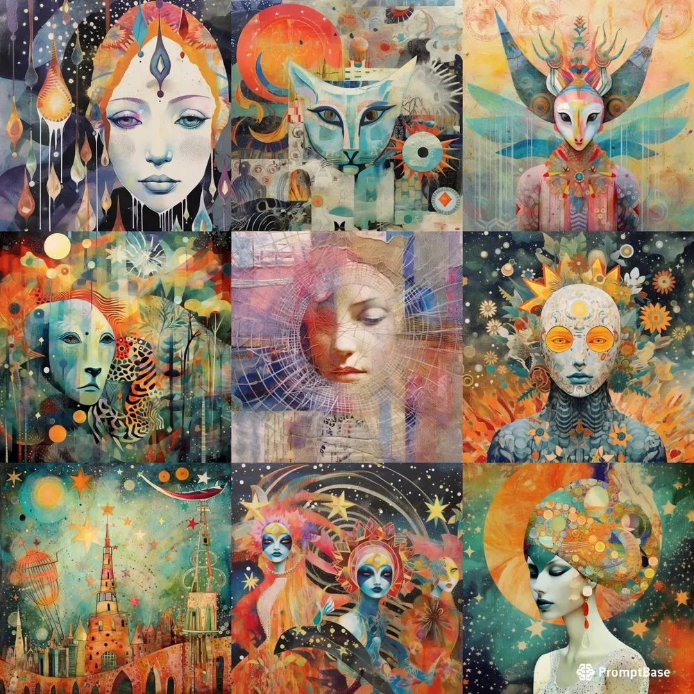 Mesmerizing Print Fantasies Midjourney Prompt | PromptBase