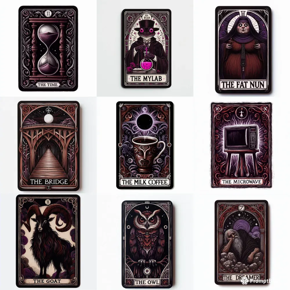 Sinister Tarot Cards DALL·E Prompt | PromptBase