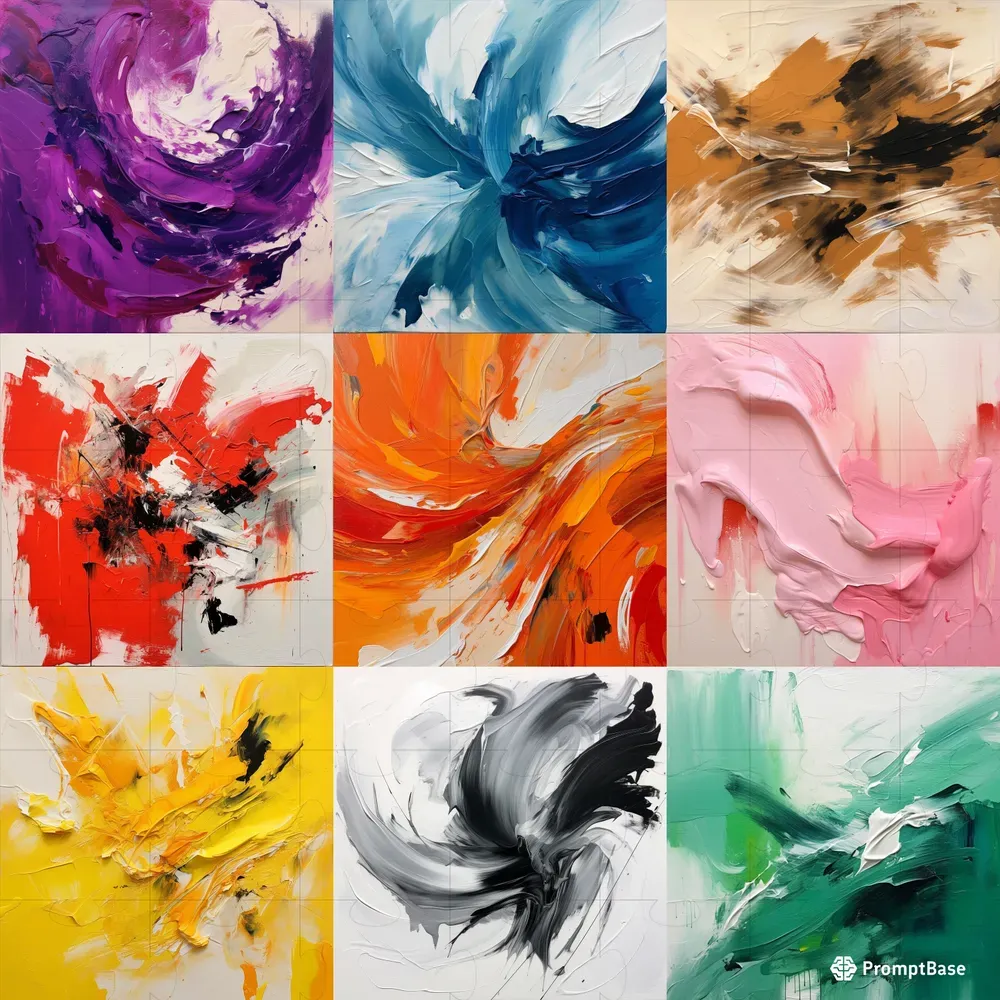 Abstract Artworks Of Simple Modern Art Midjourney Prompt | PromptBase