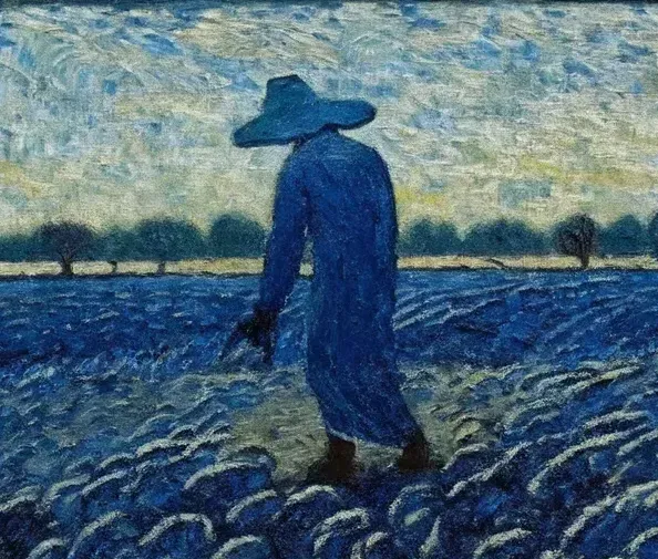 Blue Vincent Van Goghs Stable Diffusion Prompt | PromptBase