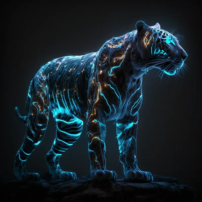 Bioluminescent Neon Creatures Midjourney Prompt | PromptBase