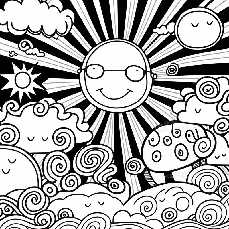 Coloring Doodle Pattern Pages Midjourney Prompt | PromptBase