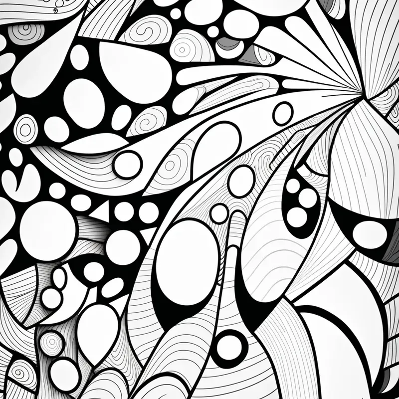 Coloring Pattern Line Drawing Pages Midjourney Prompt | PromptBase