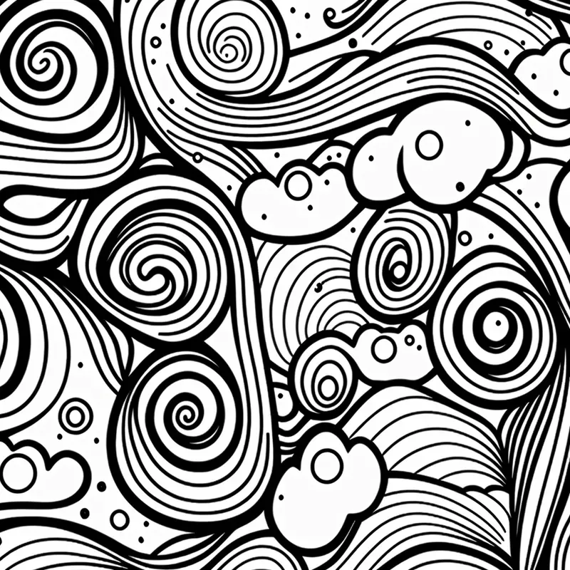 Coloring Pattern Line Drawing Pages Midjourney Prompt | PromptBase