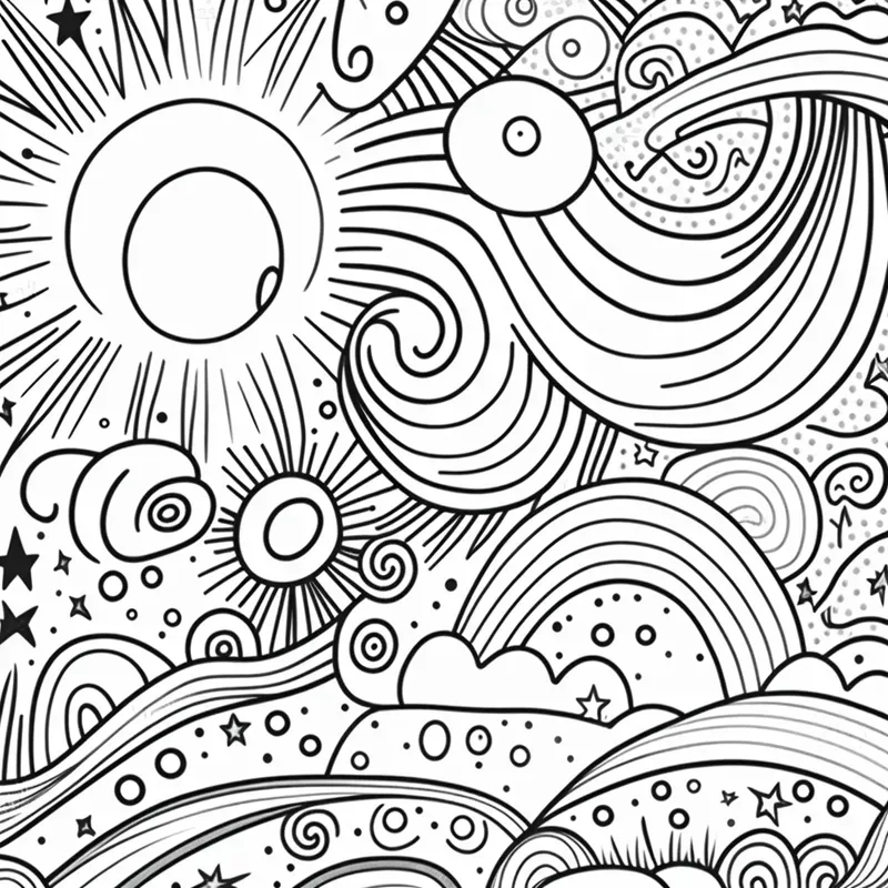 Coloring Pattern Line Drawing Pages Midjourney Prompt | PromptBase