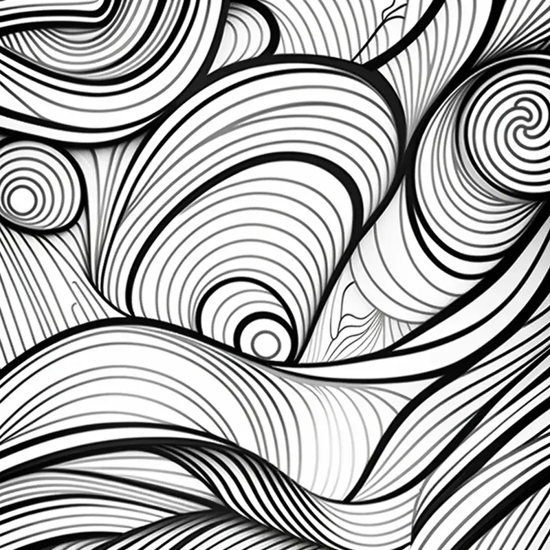 Coloring Pattern Line Drawing Pages Midjourney Prompt | PromptBase