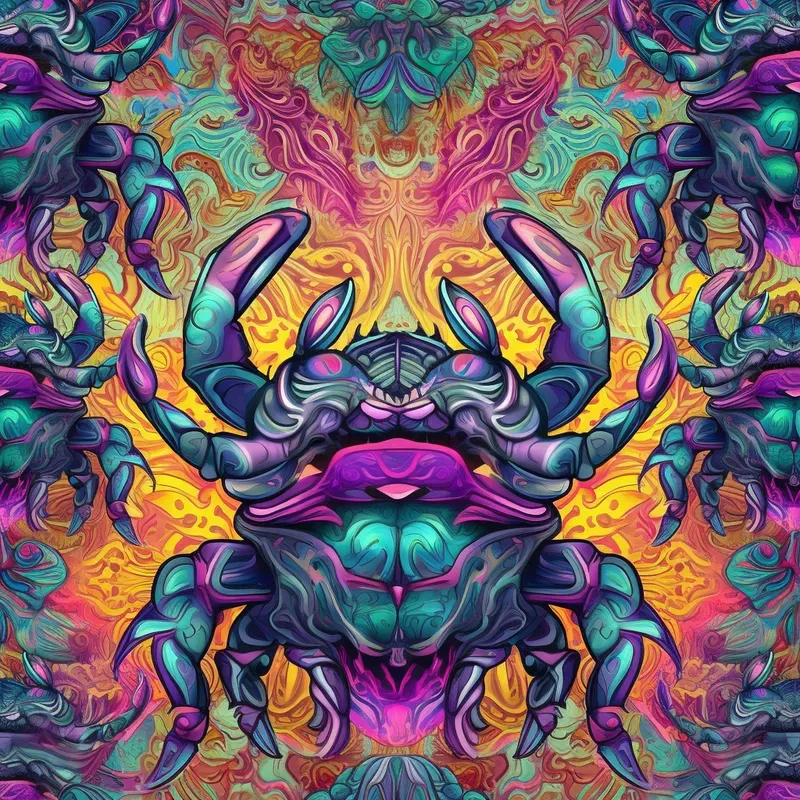 Psychedelic Animals Patterns Midjourney Prompt | PromptBase