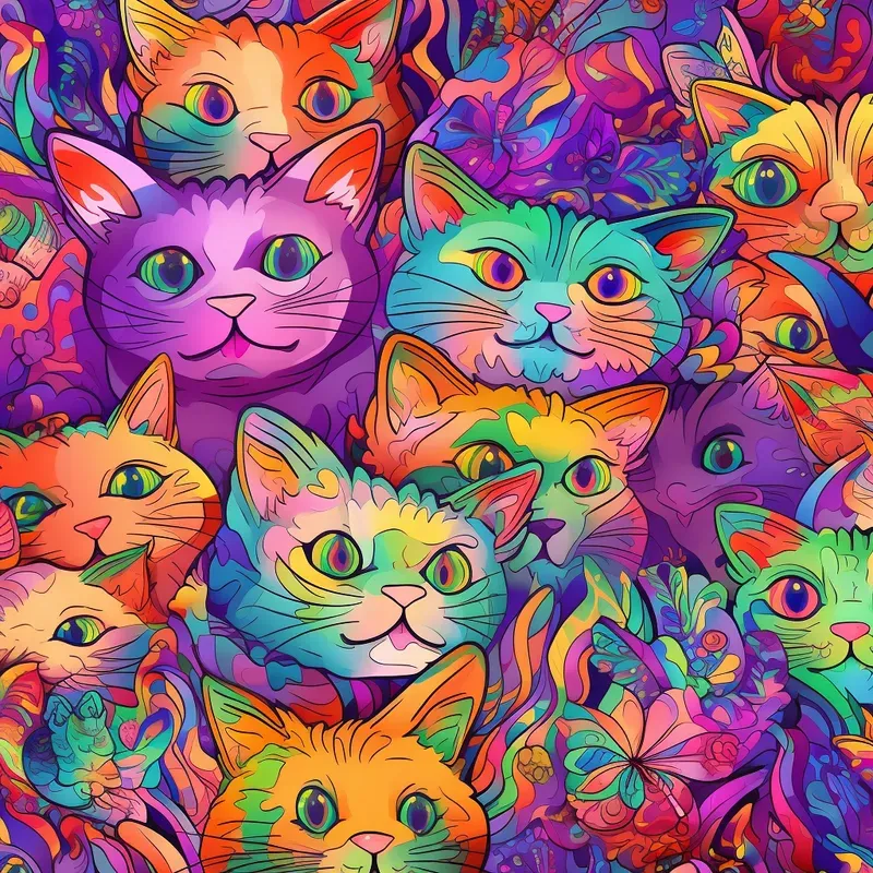 Psychedelic Animals Patterns Midjourney Prompt | PromptBase