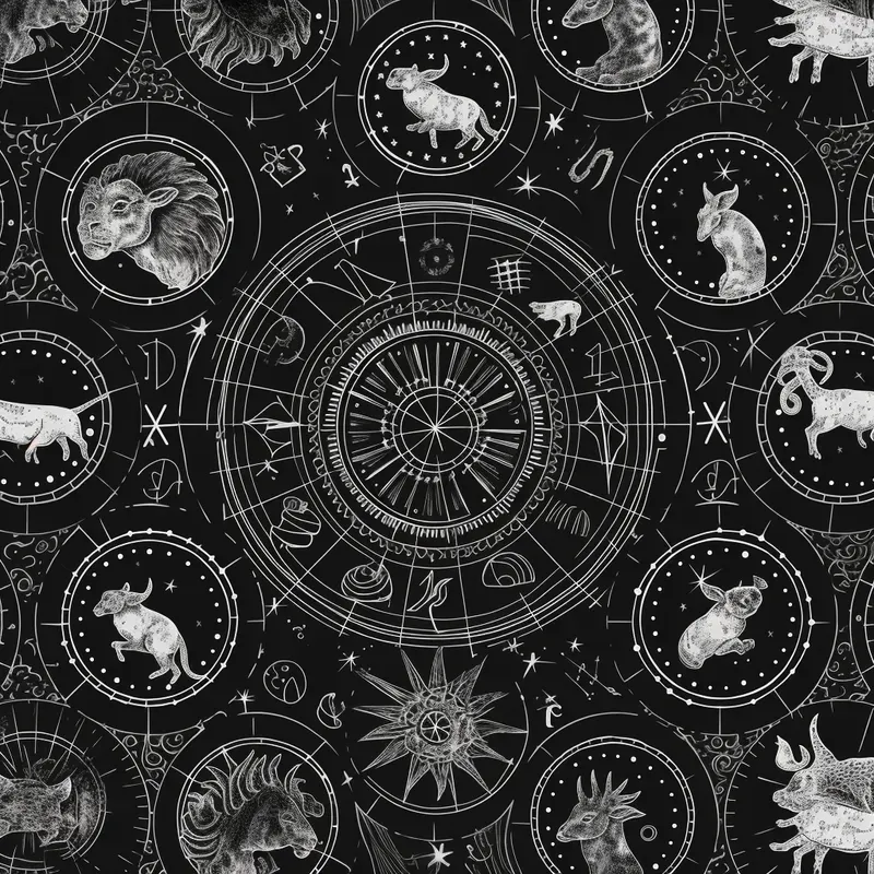 Horoscope Zodiac Signs Patterns Midjourney Prompt | PromptBase