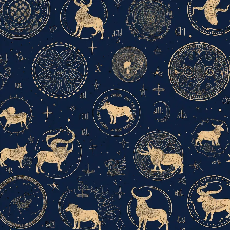 Horoscope Zodiac Signs Patterns Midjourney Prompt | PromptBase