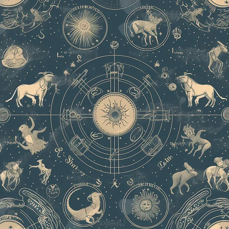 Horoscope Zodiac Signs Patterns Midjourney Prompt | PromptBase