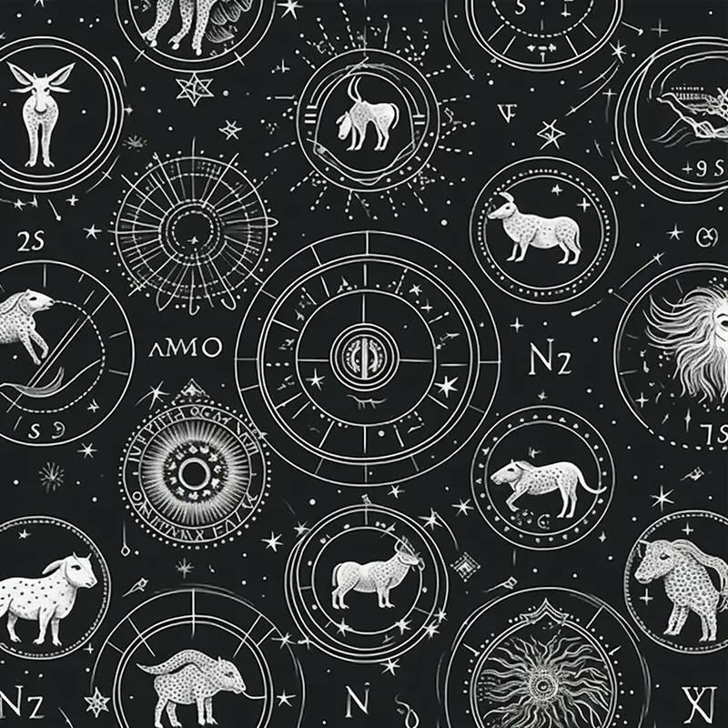 Horoscope Zodiac Signs Patterns Midjourney Prompt | PromptBase