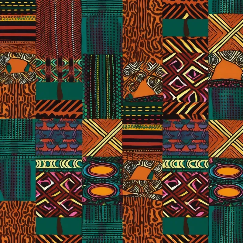 Colorful Fabric African Patterns Midjourney Prompt | PromptBase