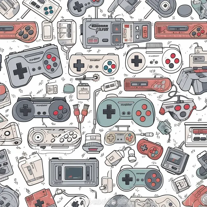 Video Game Nintendo Patterns Midjourney Prompt | PromptBase