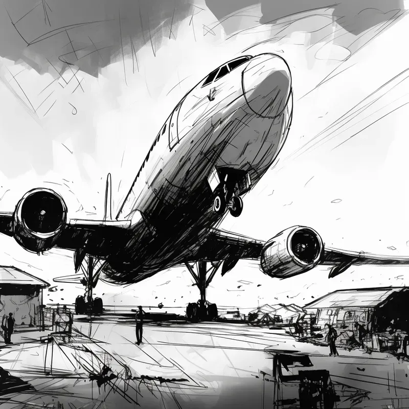 Dynamic Storyboard Sketches Midjourney Prompt | PromptBase